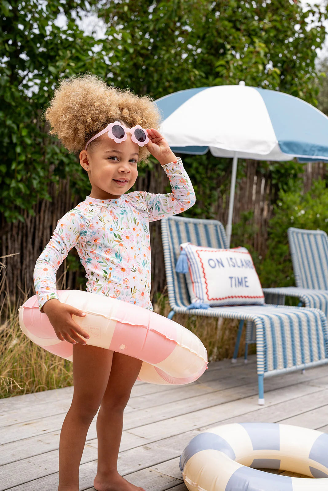Minihaha Swim| Eliana Print Sunsuit – Floral Harvest