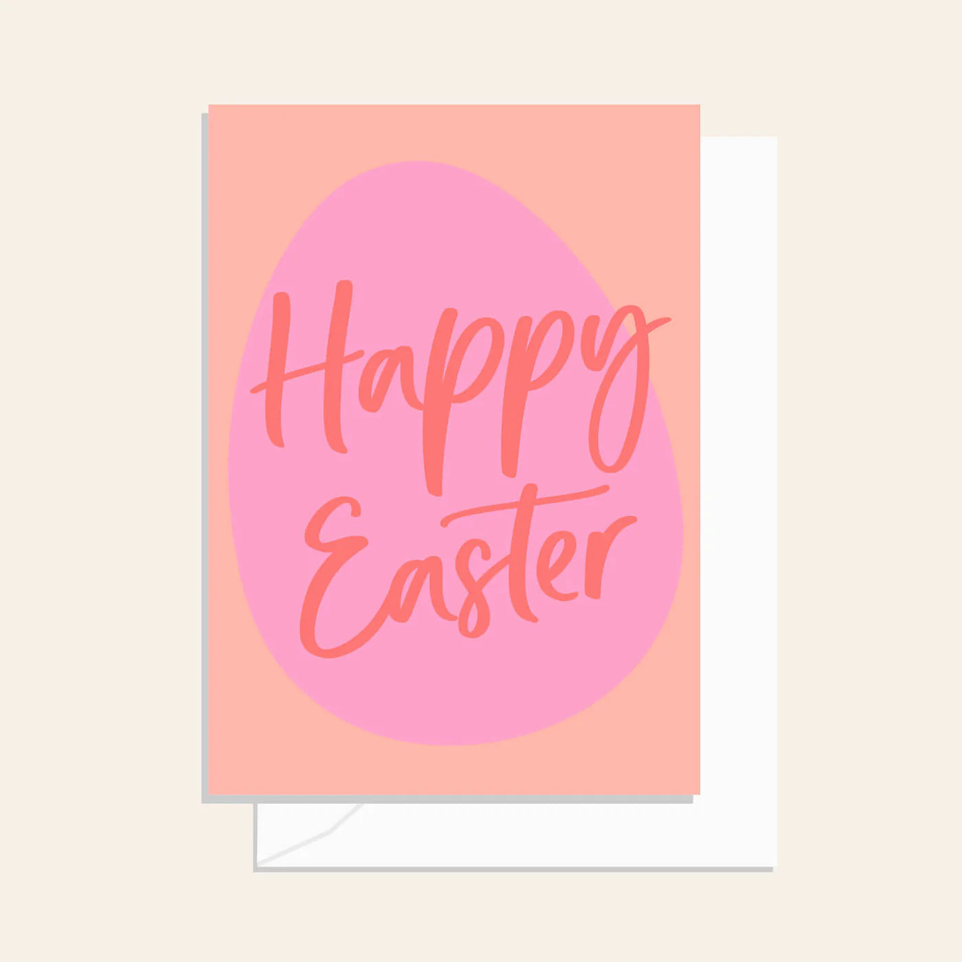 Elm Paper | Pink Script Easter Card – Floral Harvest